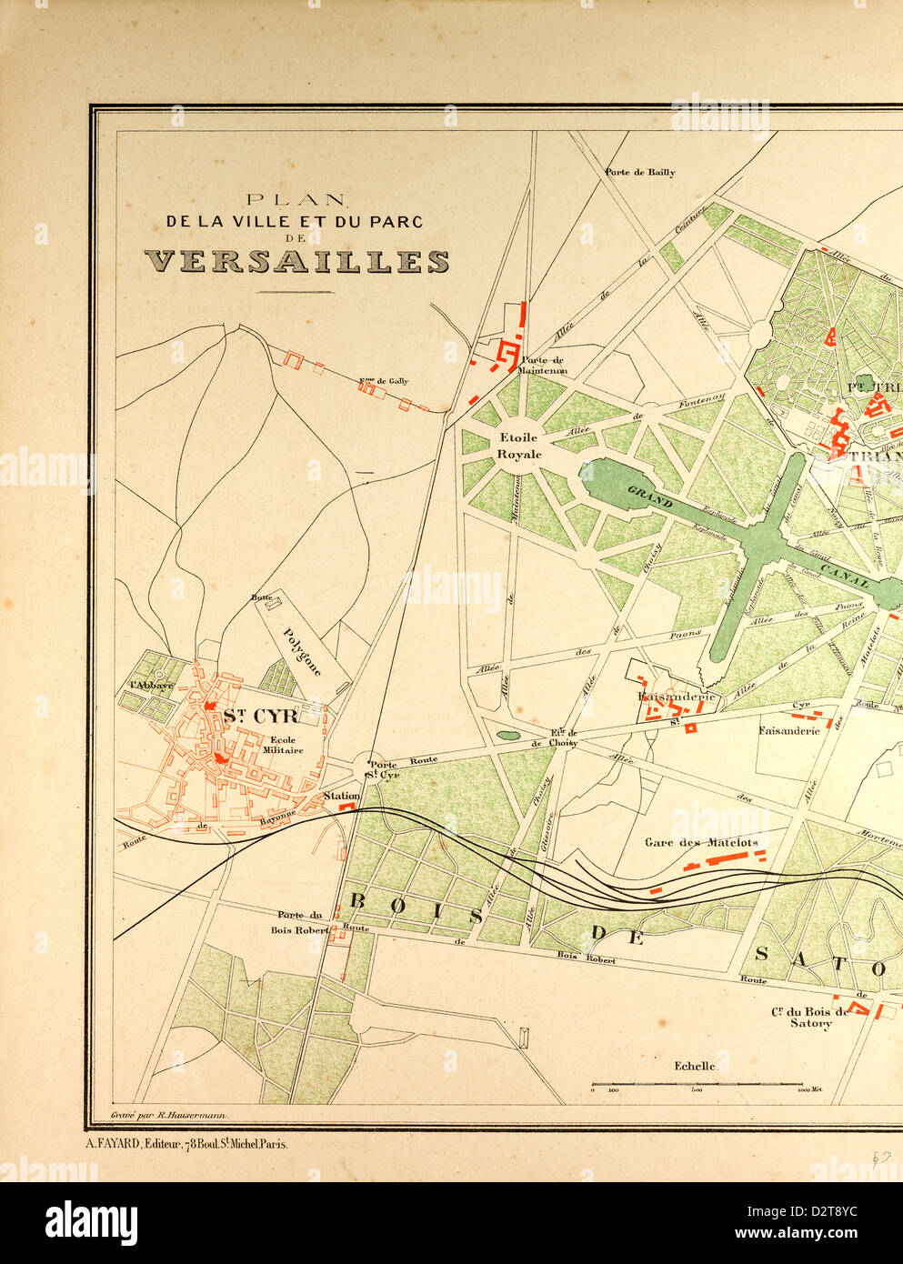 Versailles map hi-res stock photography and images - Alamy
