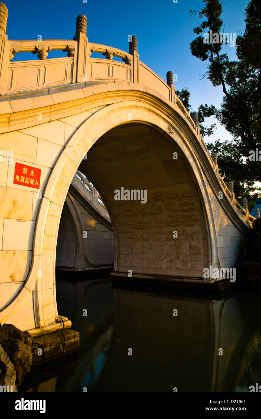 China, Guangxi Zhuang Autonomous Region, Guilin City. Bridge in ...