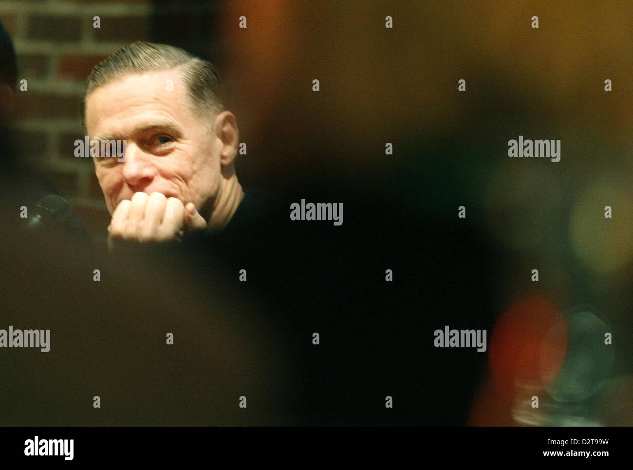 Duesseldorf, Germany. 1st February 2013. Musician Bryan Adams talks to ...