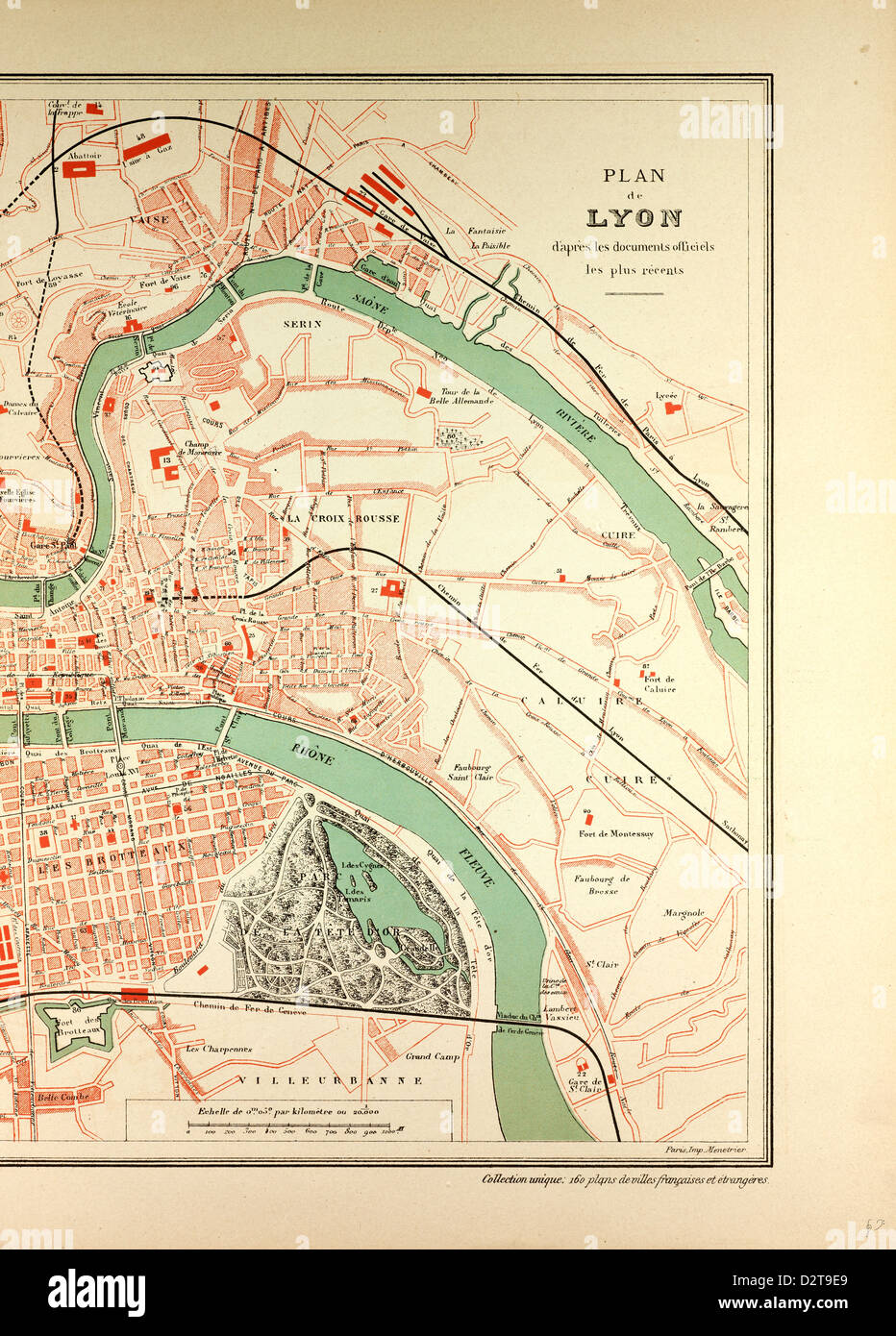 Map of lyon hi-res stock photography and images - Alamy