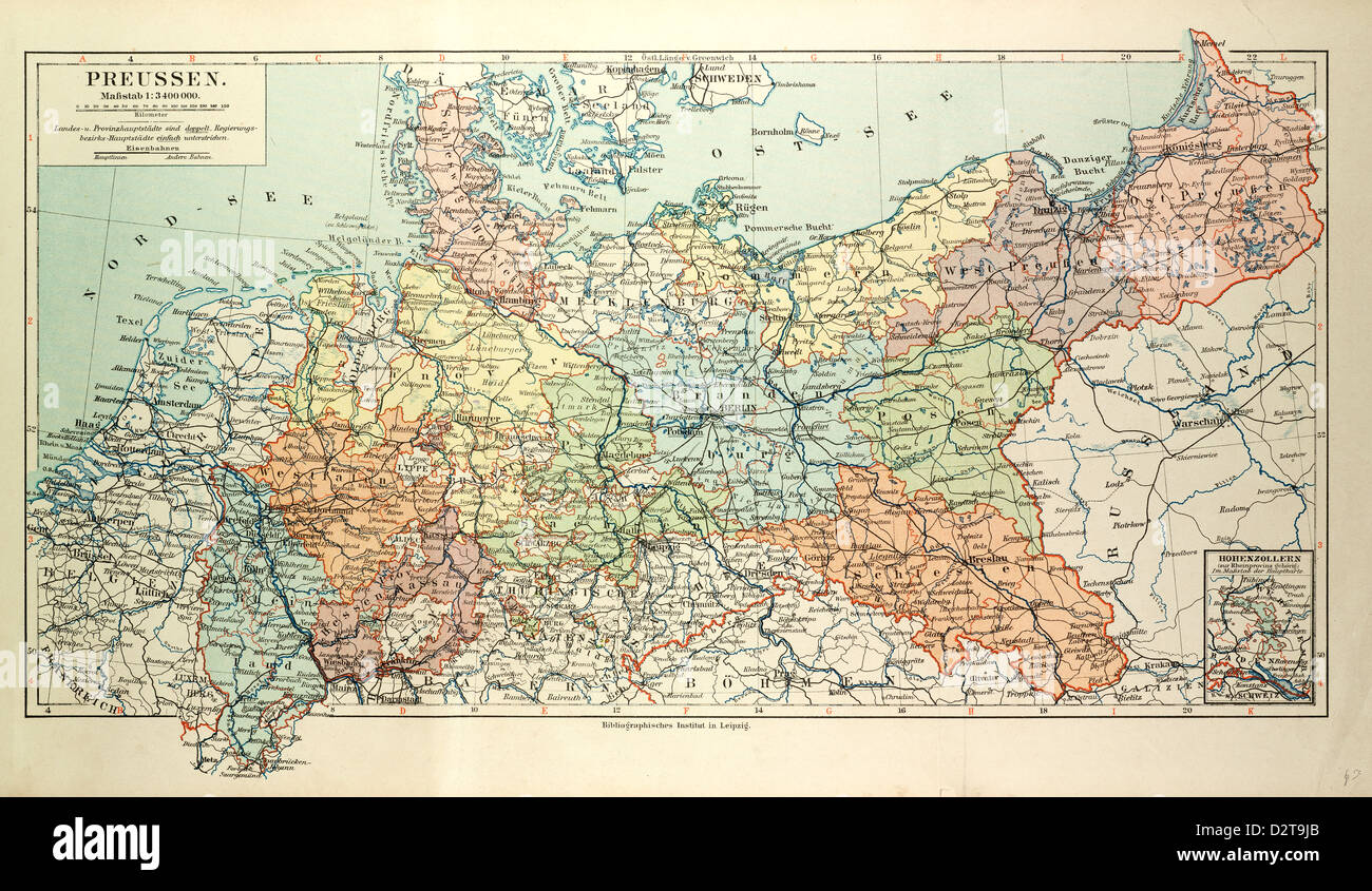 Prussia Map 1850