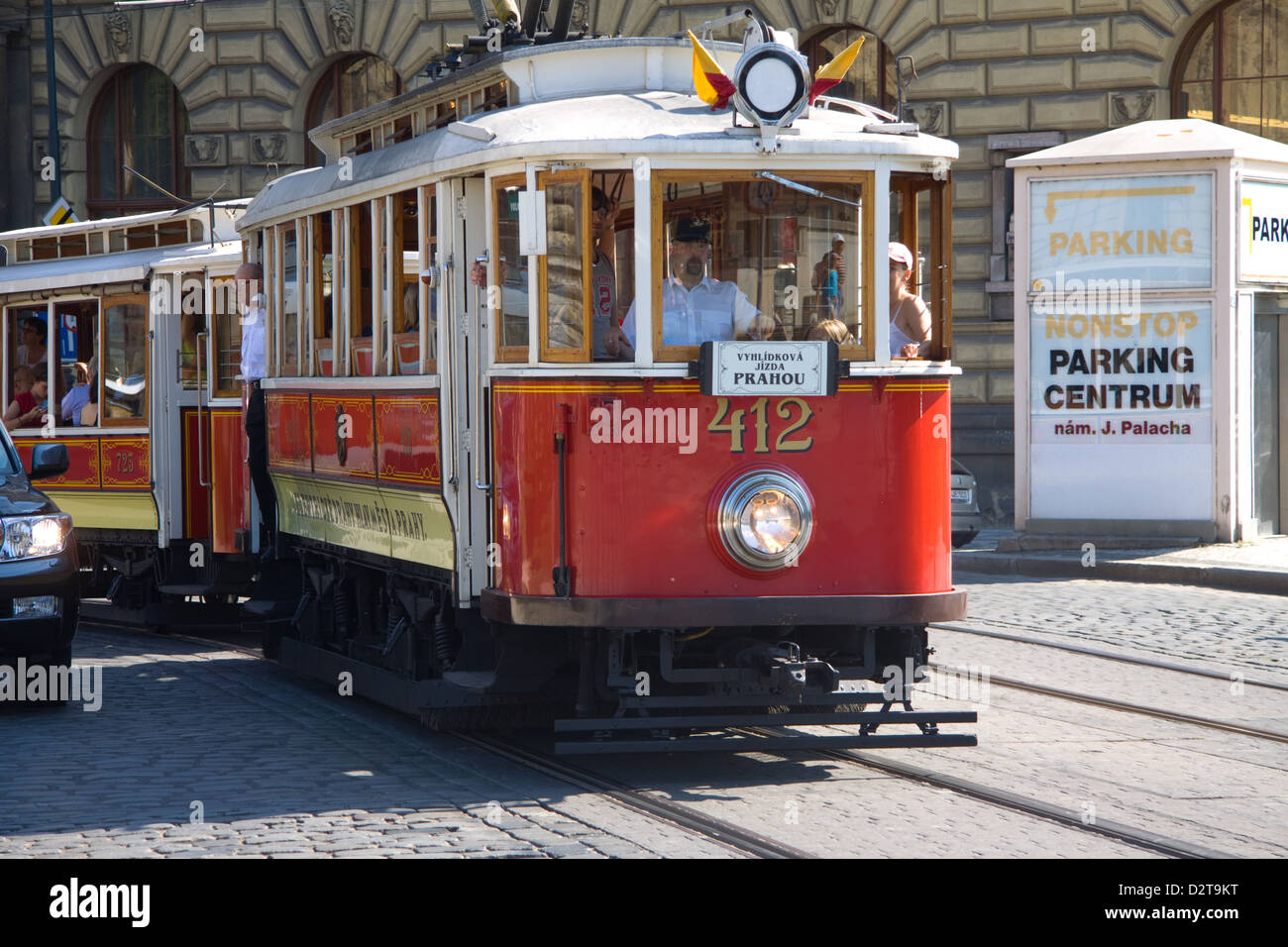 Tram in Prague Stock Photo - Alamy
