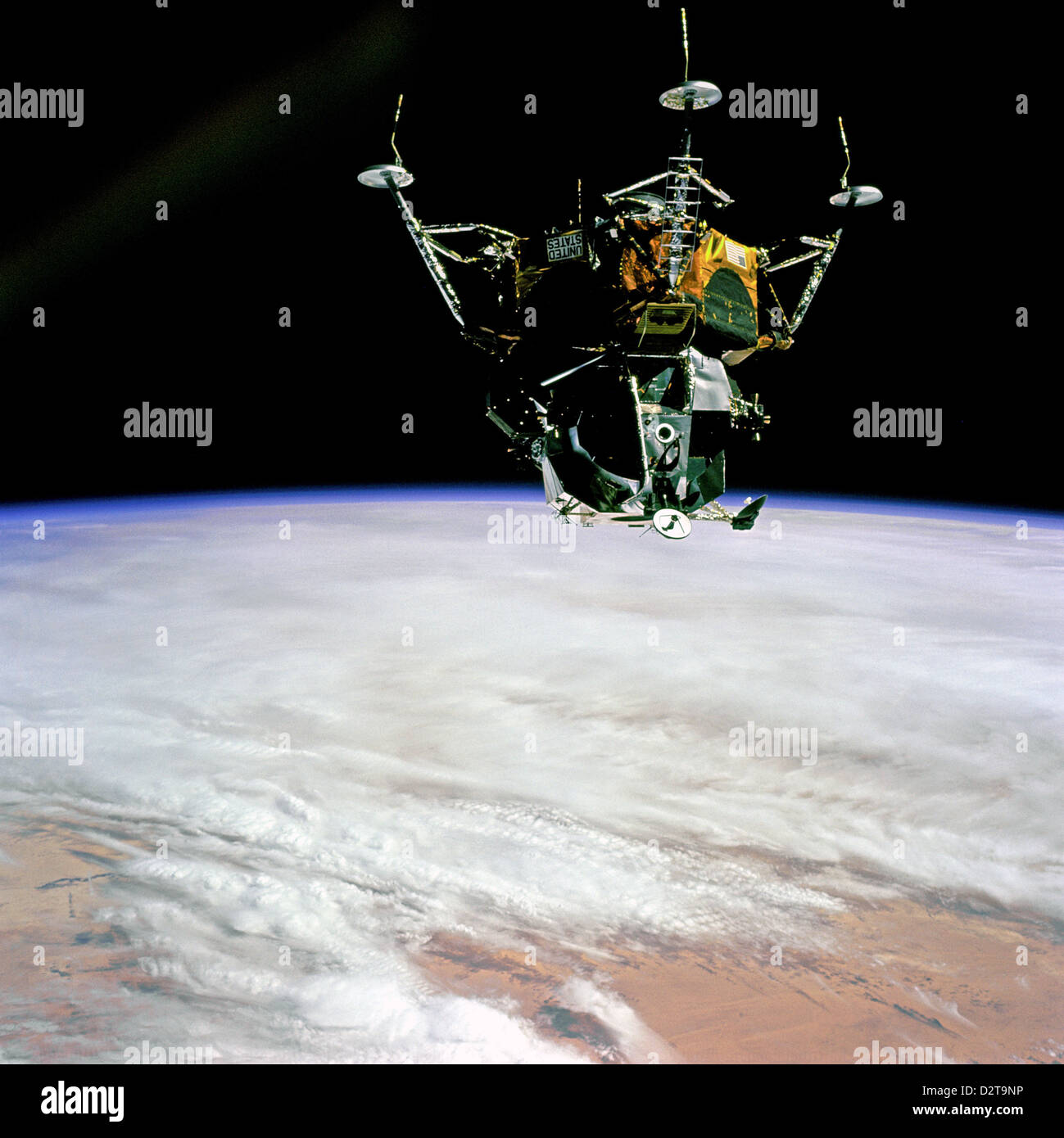 NASA Apollo 9 Lunar Module "Spider" in lunar landing Stock Photo - Alamy