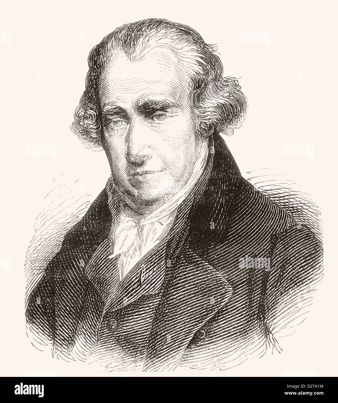 James Watt, 1736 –1819. Scottish inventor and mechanical engineer Stock ...