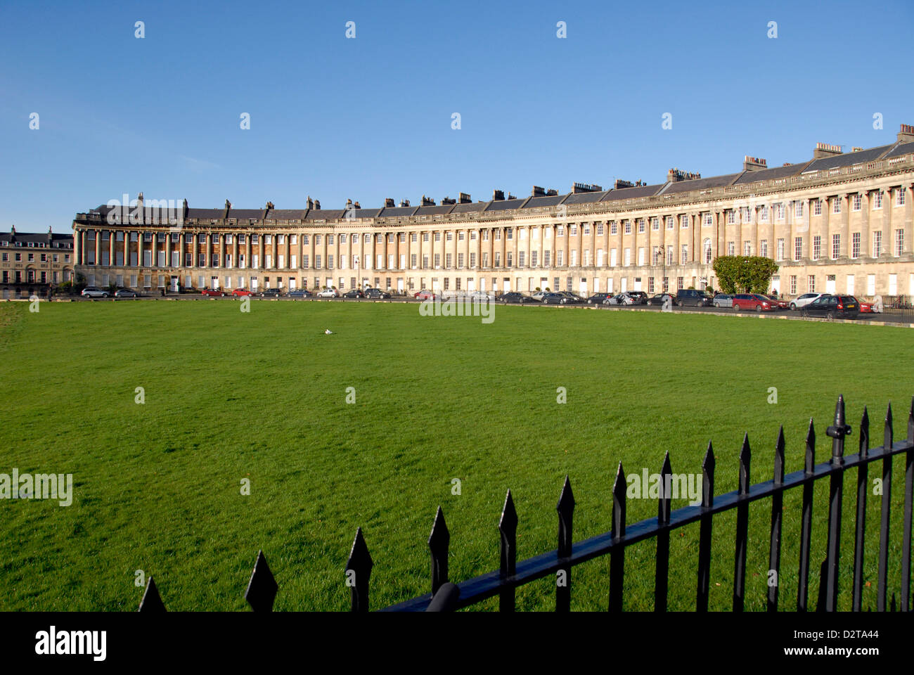 Royal Crescent perfect Georgian architecture from 18th Century in Bath ...