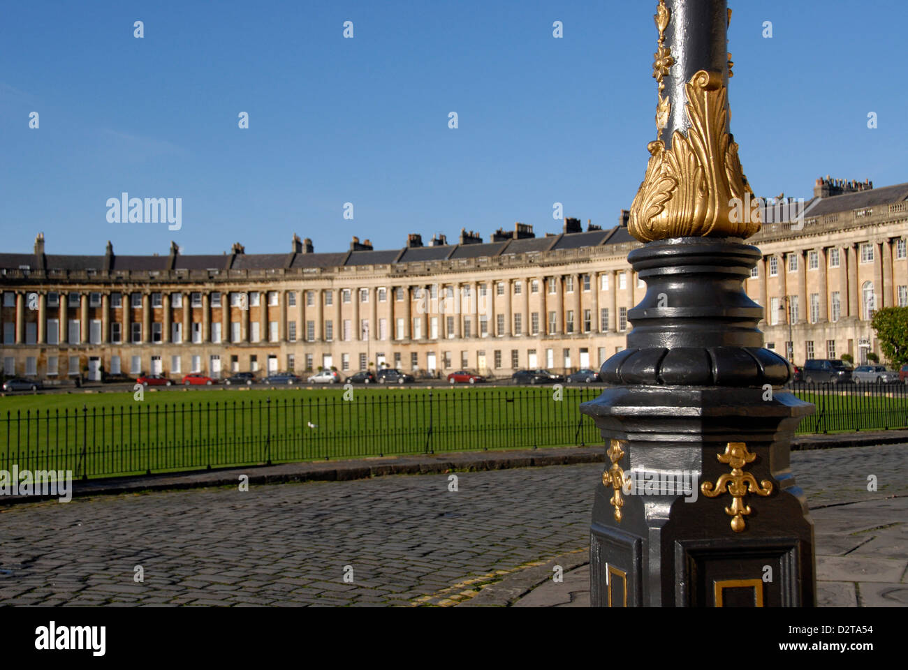 Royal Crescent perfect Georgian architecture from 18th Century in Bath ...
