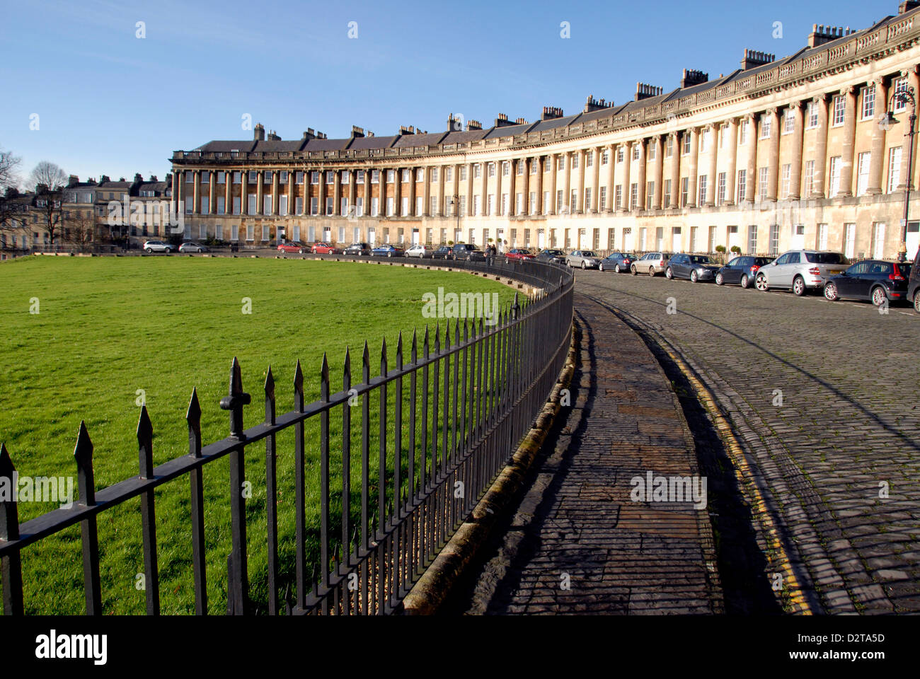 Royal Crescent perfect Georgian architecture from 18th Century in Bath ...