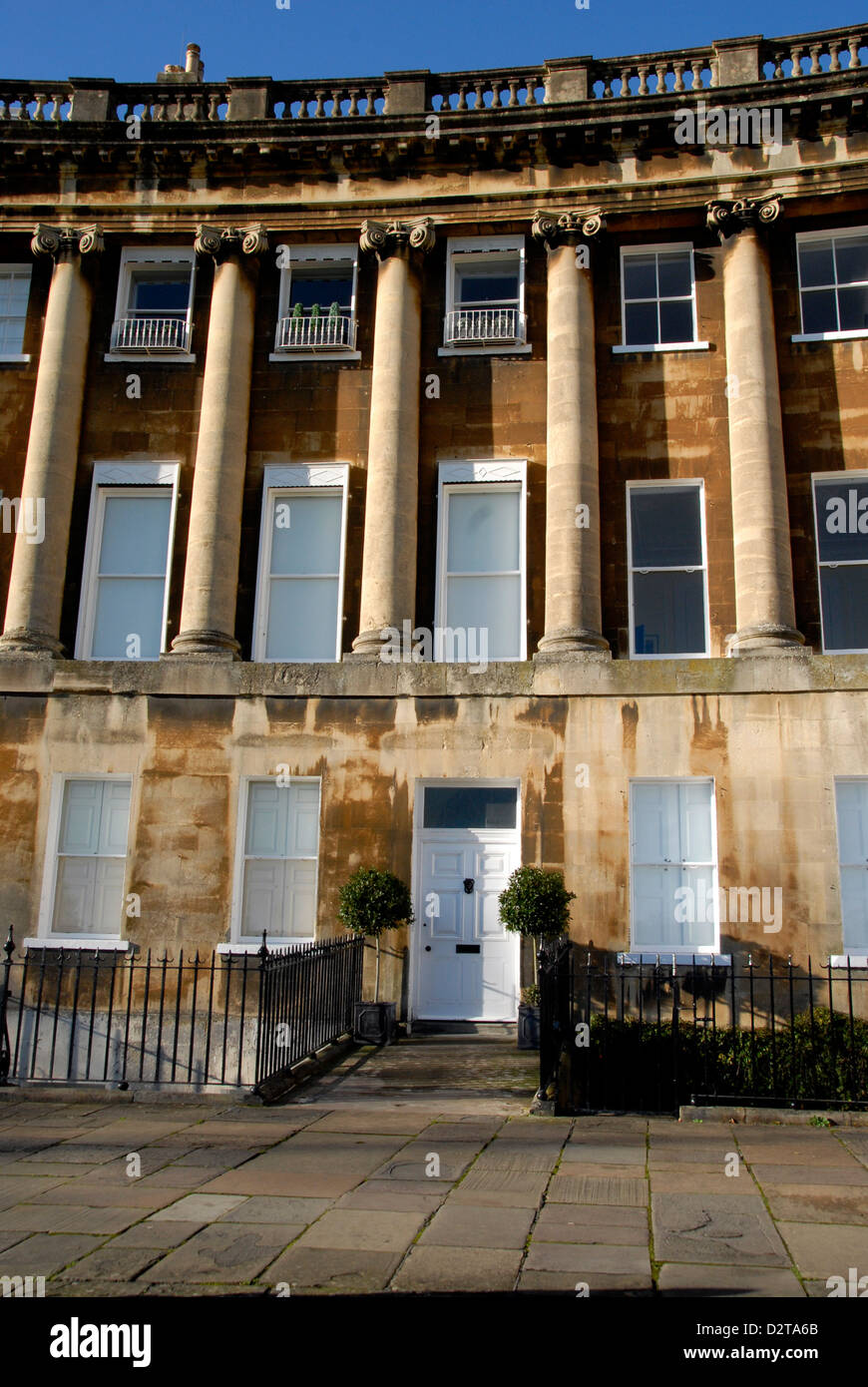 Royal Crescent perfect Georgian architecture from 18th Century in Bath ...