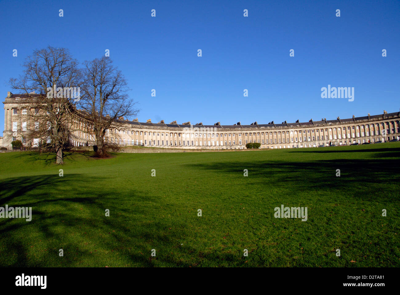Royal Crescent perfect Georgian architecture from 18th Century in Bath ...