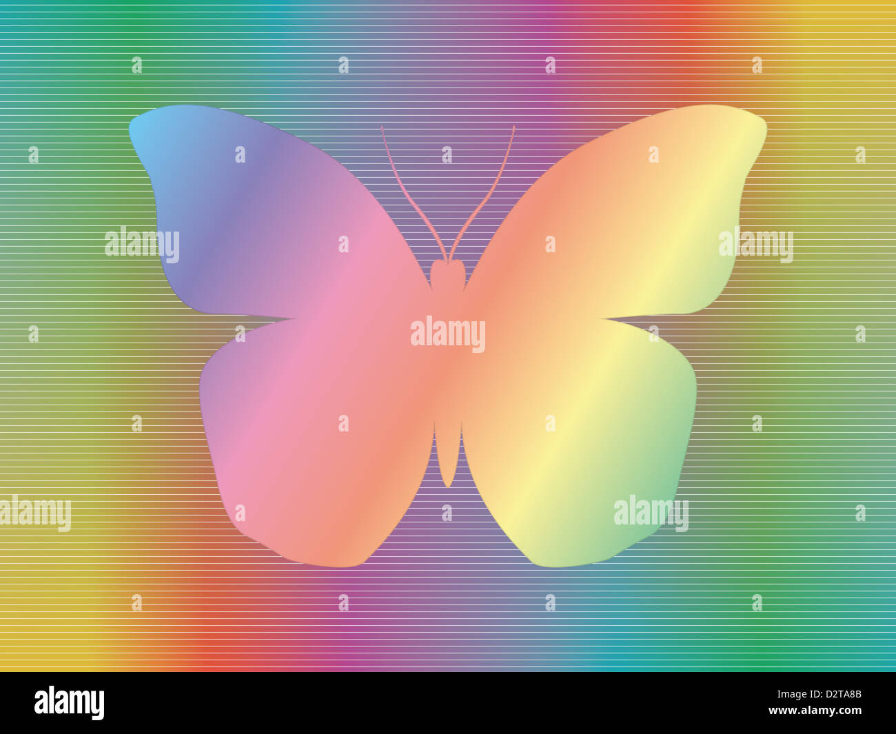 shape of butterfly over abstract spectrum background Stock Photo - Alamy