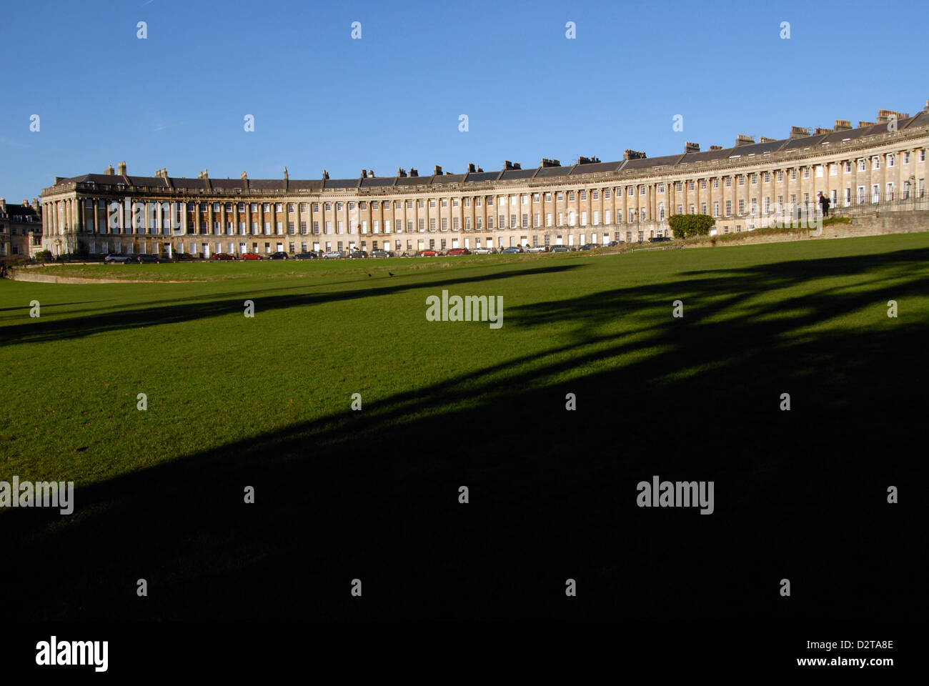 Royal Crescent perfect Georgian architecture from 18th Century in Bath ...