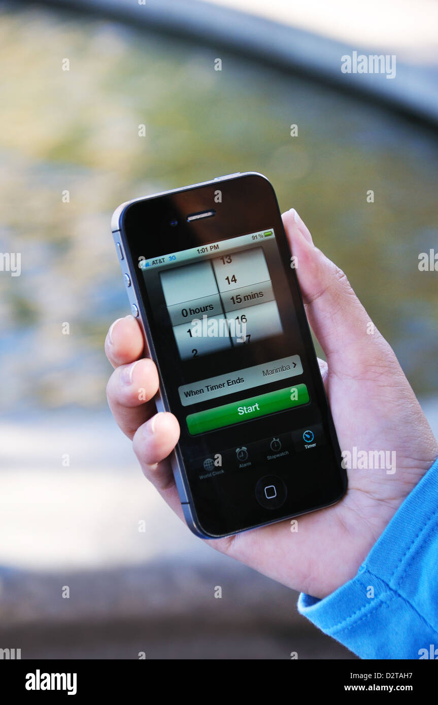 iPhone - Timer Stock Photo - Alamy