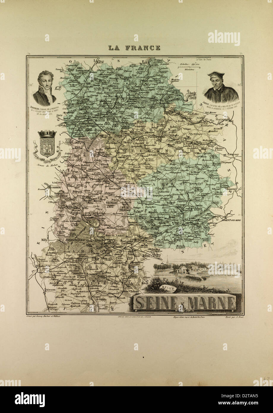 Map of marne hi-res stock photography and images - Alamy