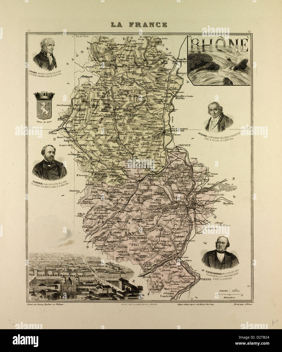 Map of rhone hi-res stock photography and images - Alamy