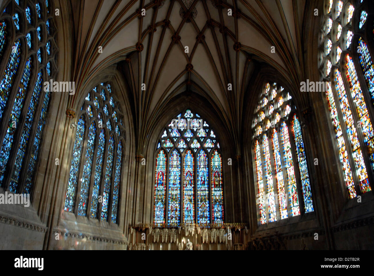 Wells cathedral stained glass window hi-res stock photography and ...