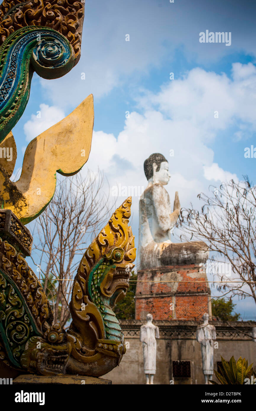 wat Ek Phnom buddha statue in Battambang Cambodia Stock Photo - Alamy