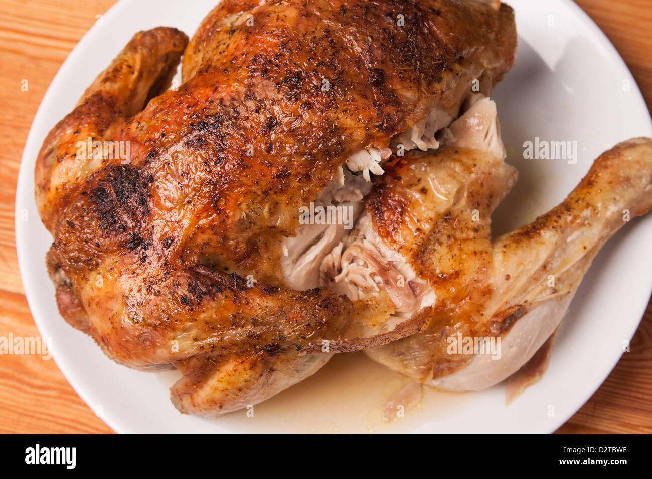Roast chicken dinner plate hi-res stock photography and images - Alamy