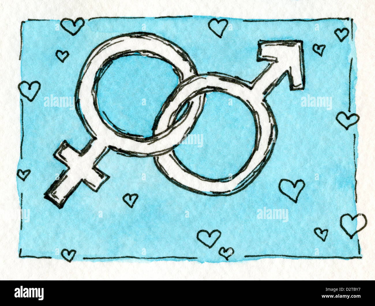 Gender signs water hi-res stock photography and images - Alamy
