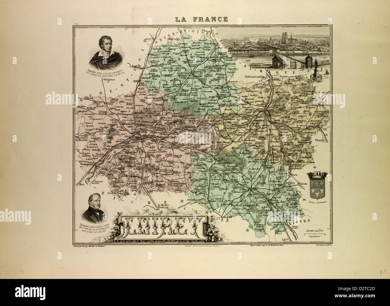 Map Of Loiret High Resolution Stock Photography and Images - Alamy