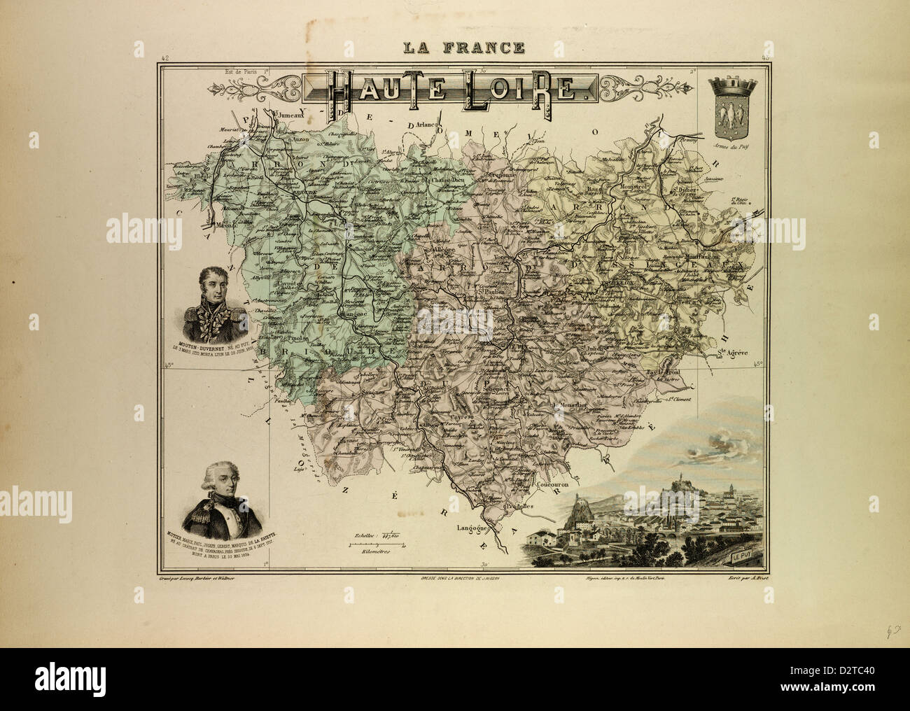 Haute Loire Map High Resolution Stock Photography and Images - Alamy