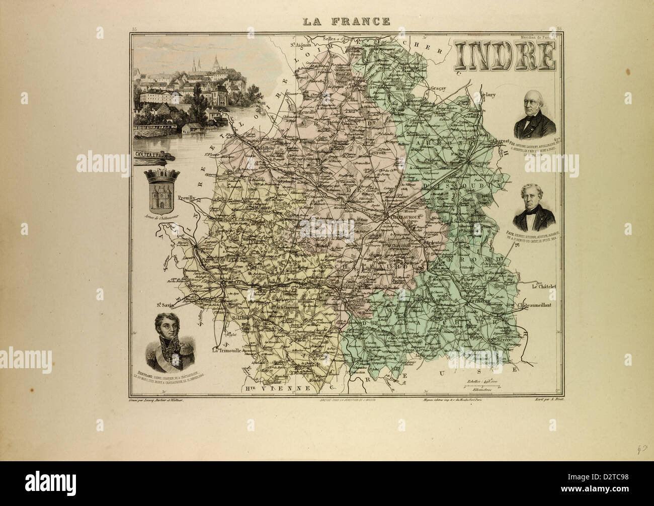 Indre map hi-res stock photography and images - Alamy