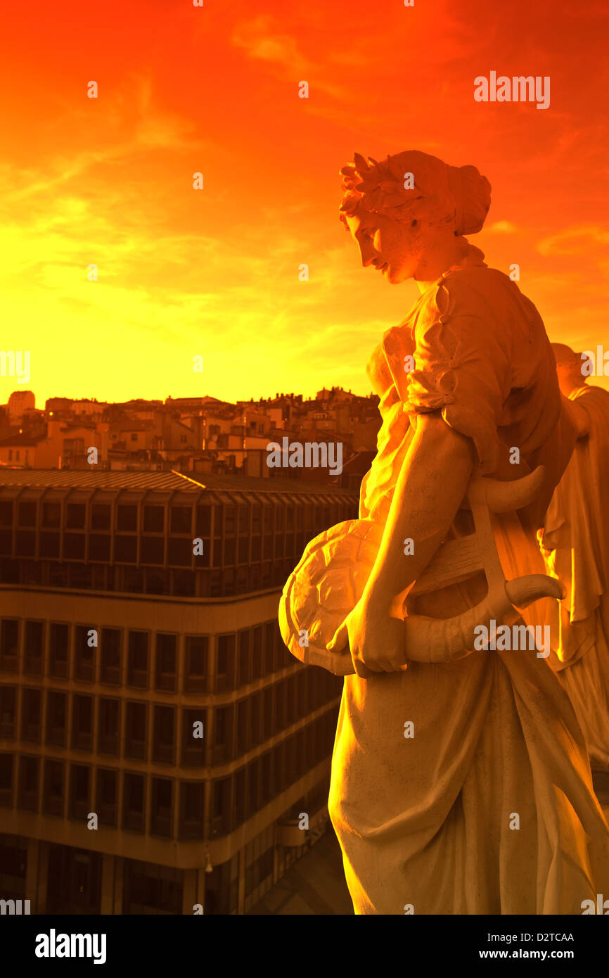 STATUES OF MUSES PERISTYLE CAFE MEZZANINE LEVEL NOUVEL OPERA HOUSE ...