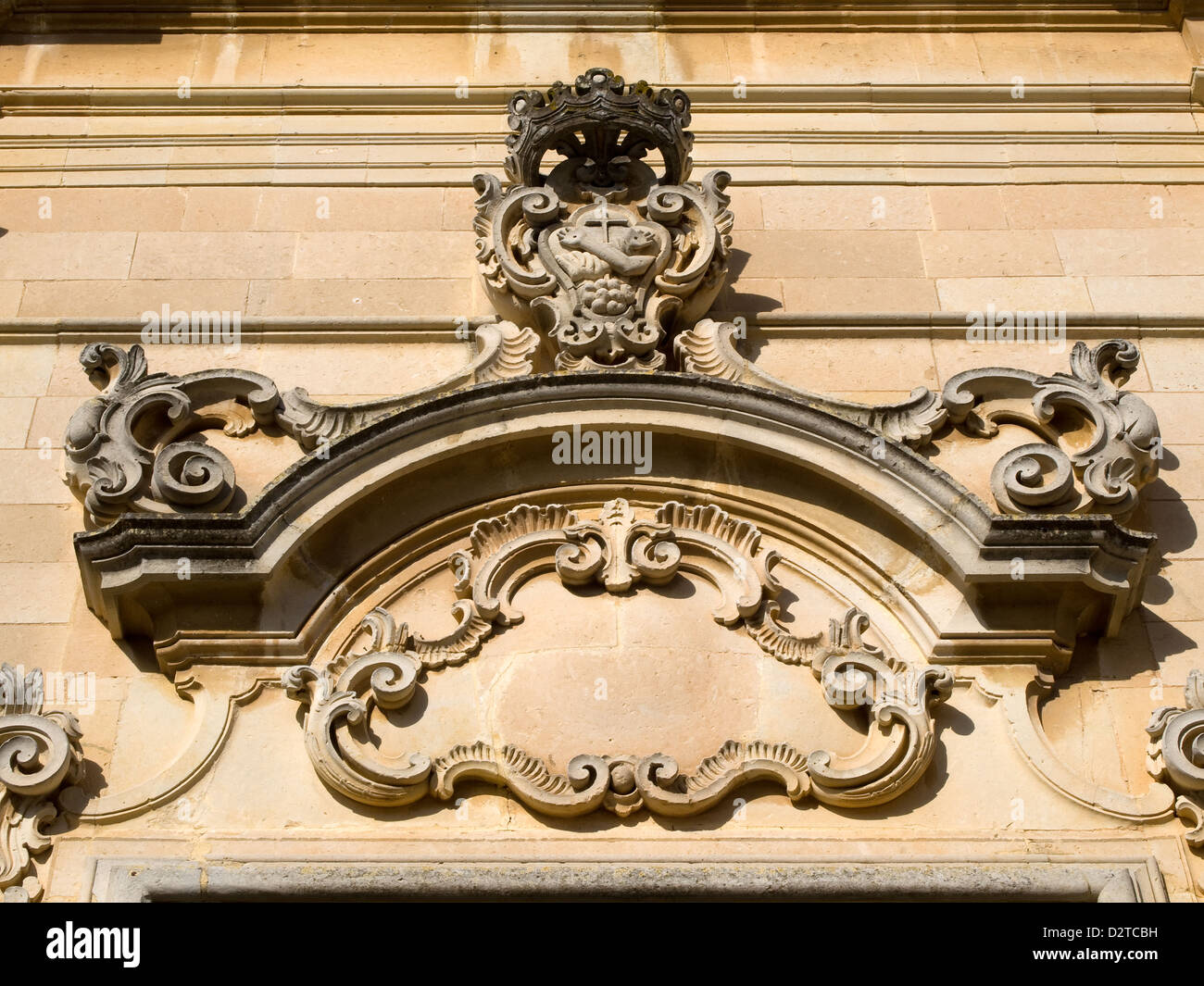 Scorrano LE, Church of the Augustinian monastery, detail Stock Photo ...