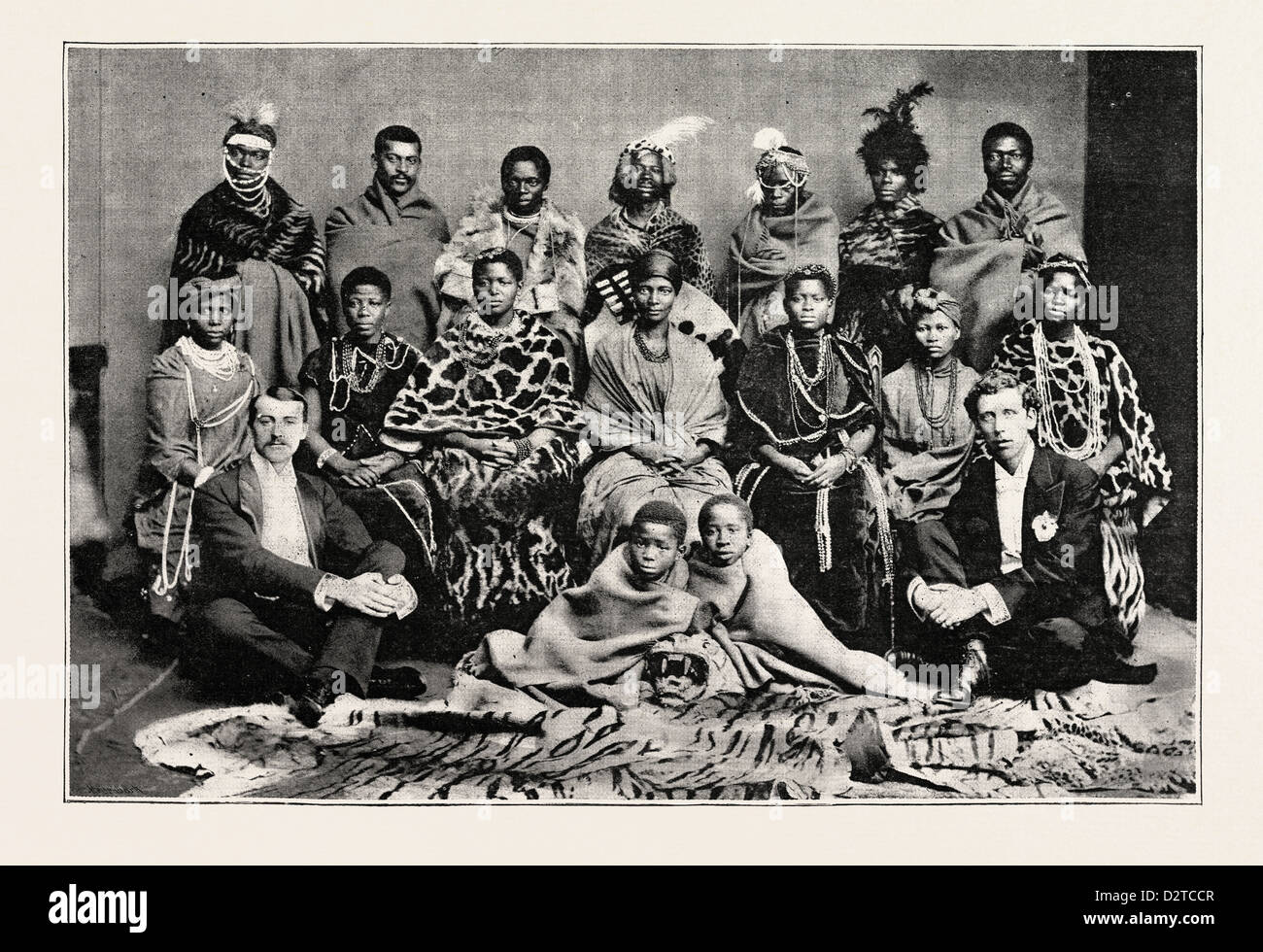 THE AFRICAN NATIVE CHOIR, WHICH SANG BEFORE H.M. THE QUEEN AT OSBORNE ...