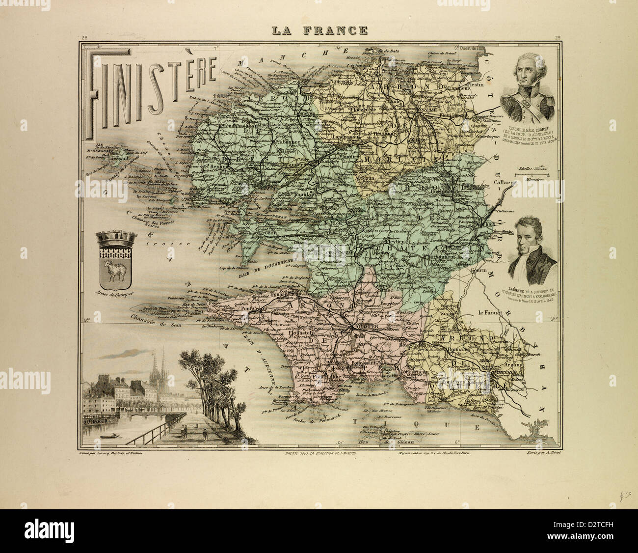 Map finistère france hi-res stock photography and images - Alamy