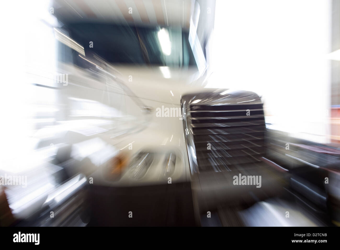 Rushing truck illustration Stock Photo - Alamy