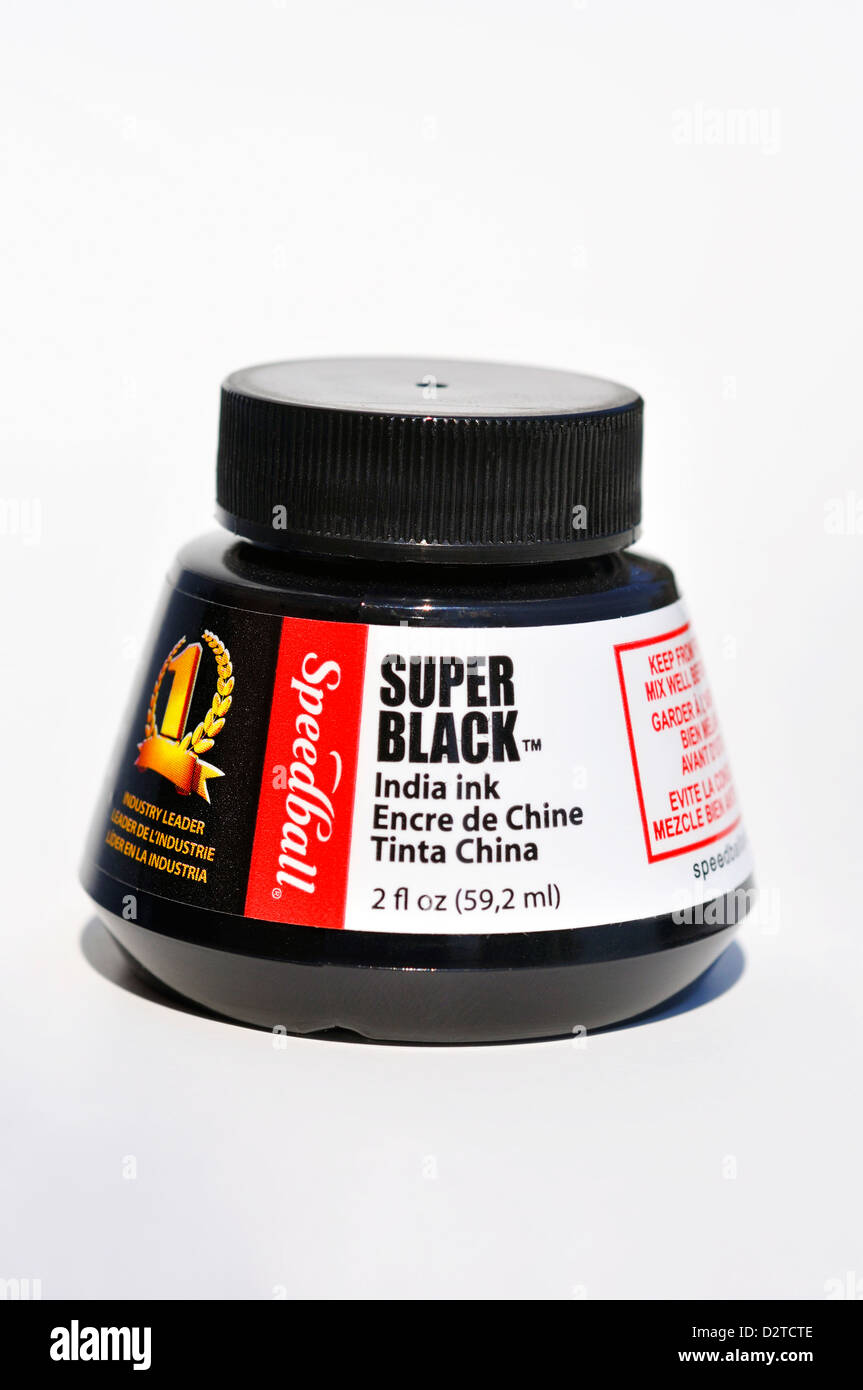 India ink jar Stock Photo - Alamy