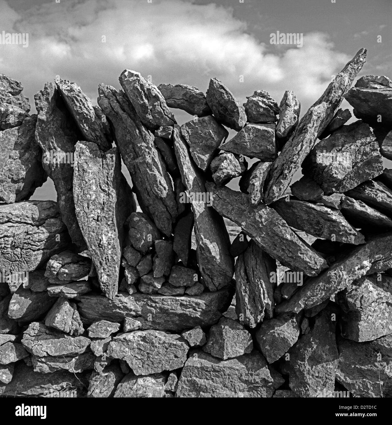Burren Dry Stone Wall, Co Clare, Ireland Stock Photo - Alamy
