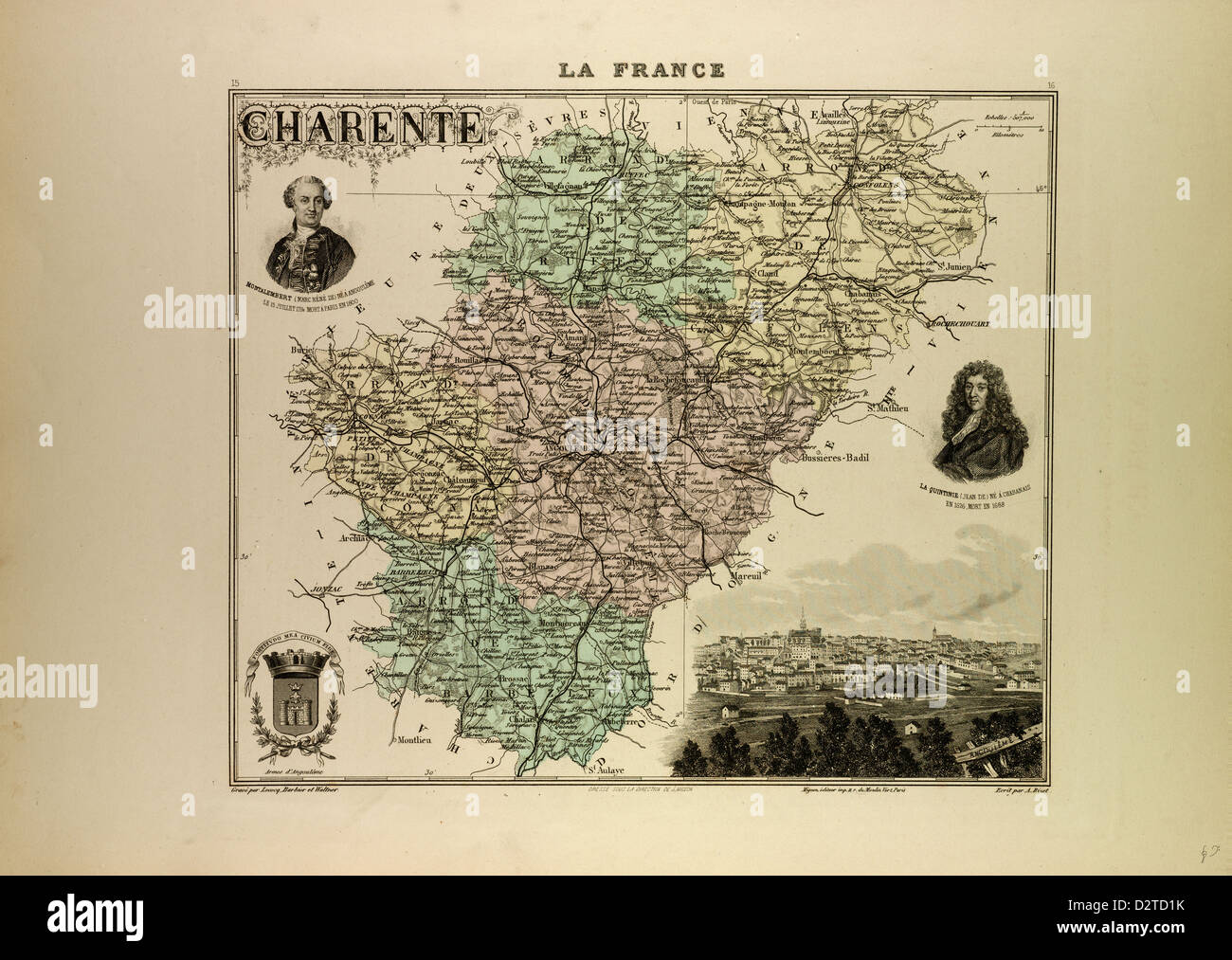 Map charente hi-res stock photography and images - Alamy