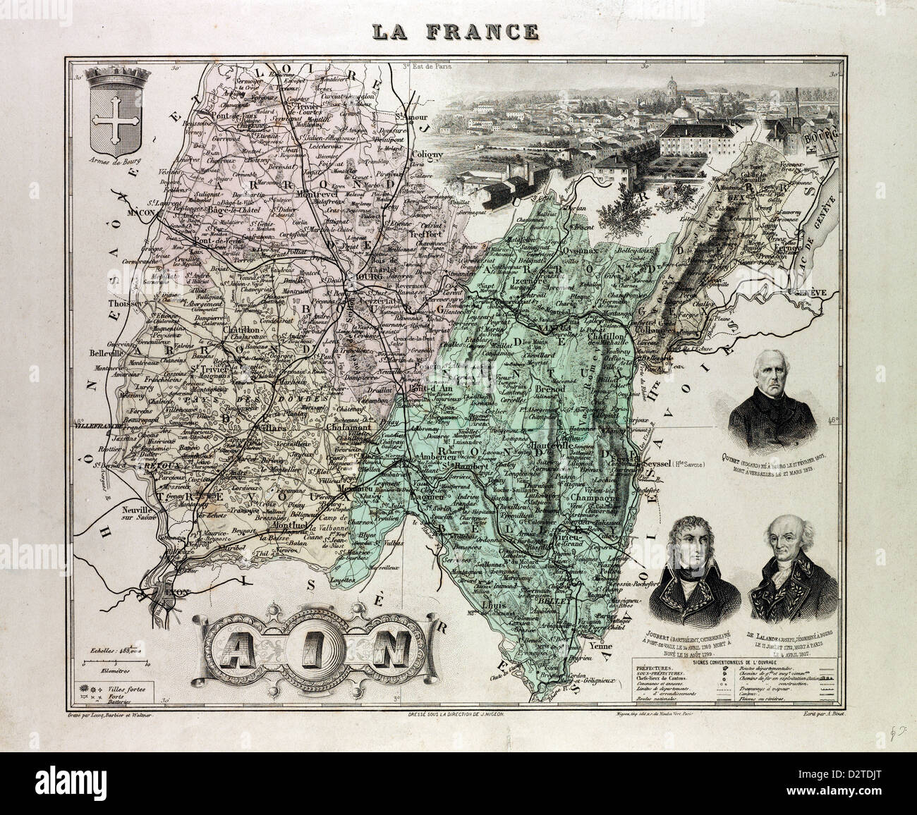 Ain map hi-res stock photography and images - Alamy