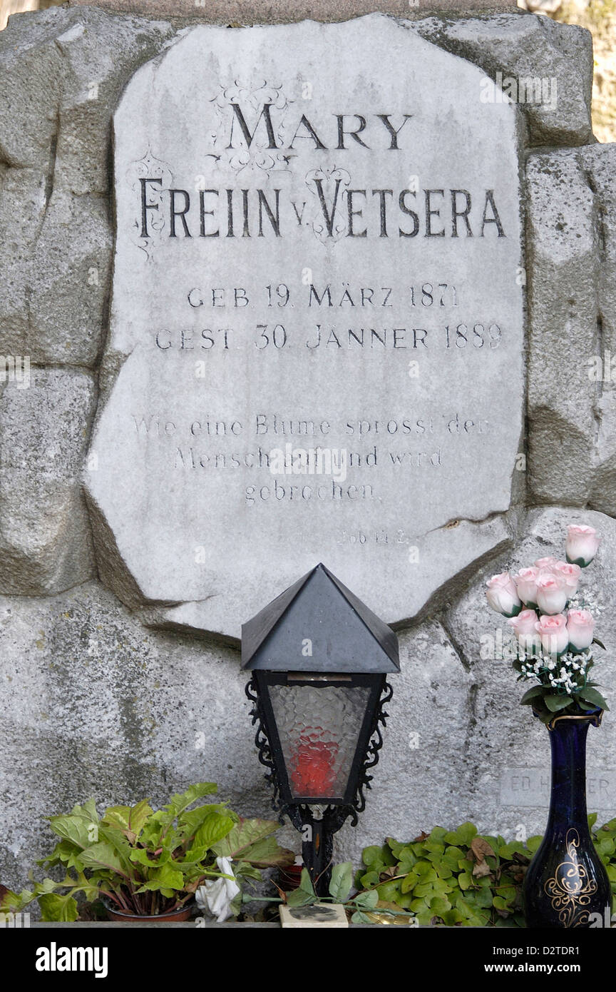 Mary Vetsera Grave Cemetery Heiligenkreuz High Resolution Stock ...