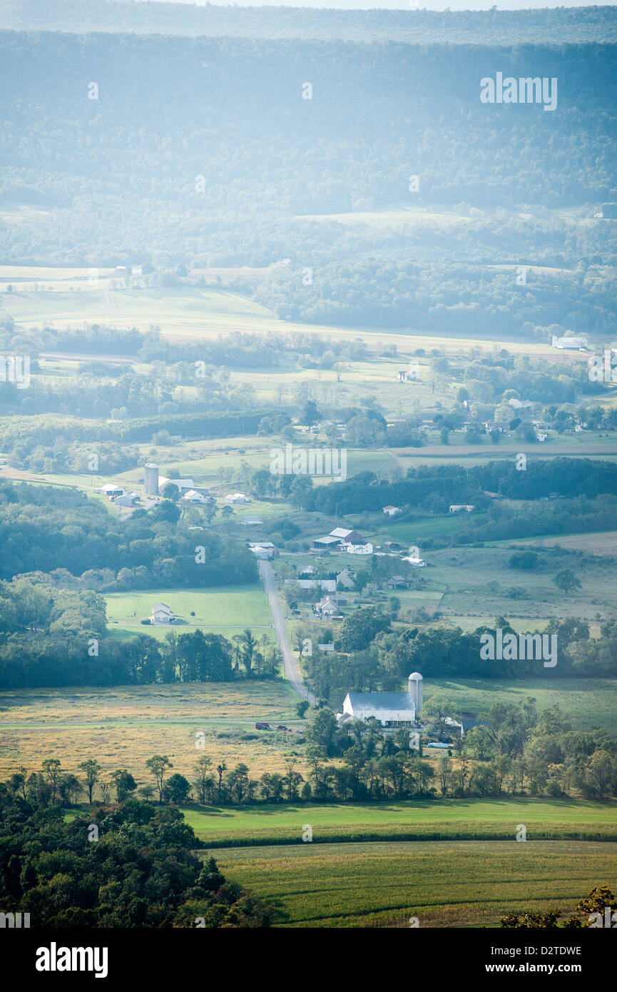 Aerial of farms and vast country landscape Stock Photo - Alamy