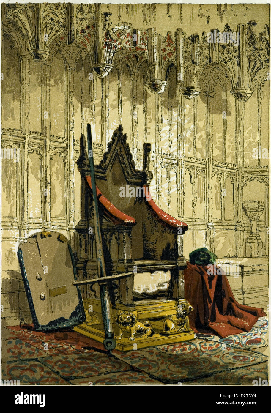 Coronation chair hi-res stock photography and images - Alamy