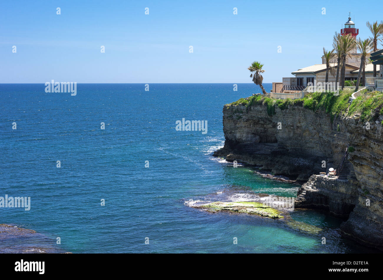 Italy, Sicily, Siracusa, the Punta Castelluccio beacon Stock Photo - Alamy