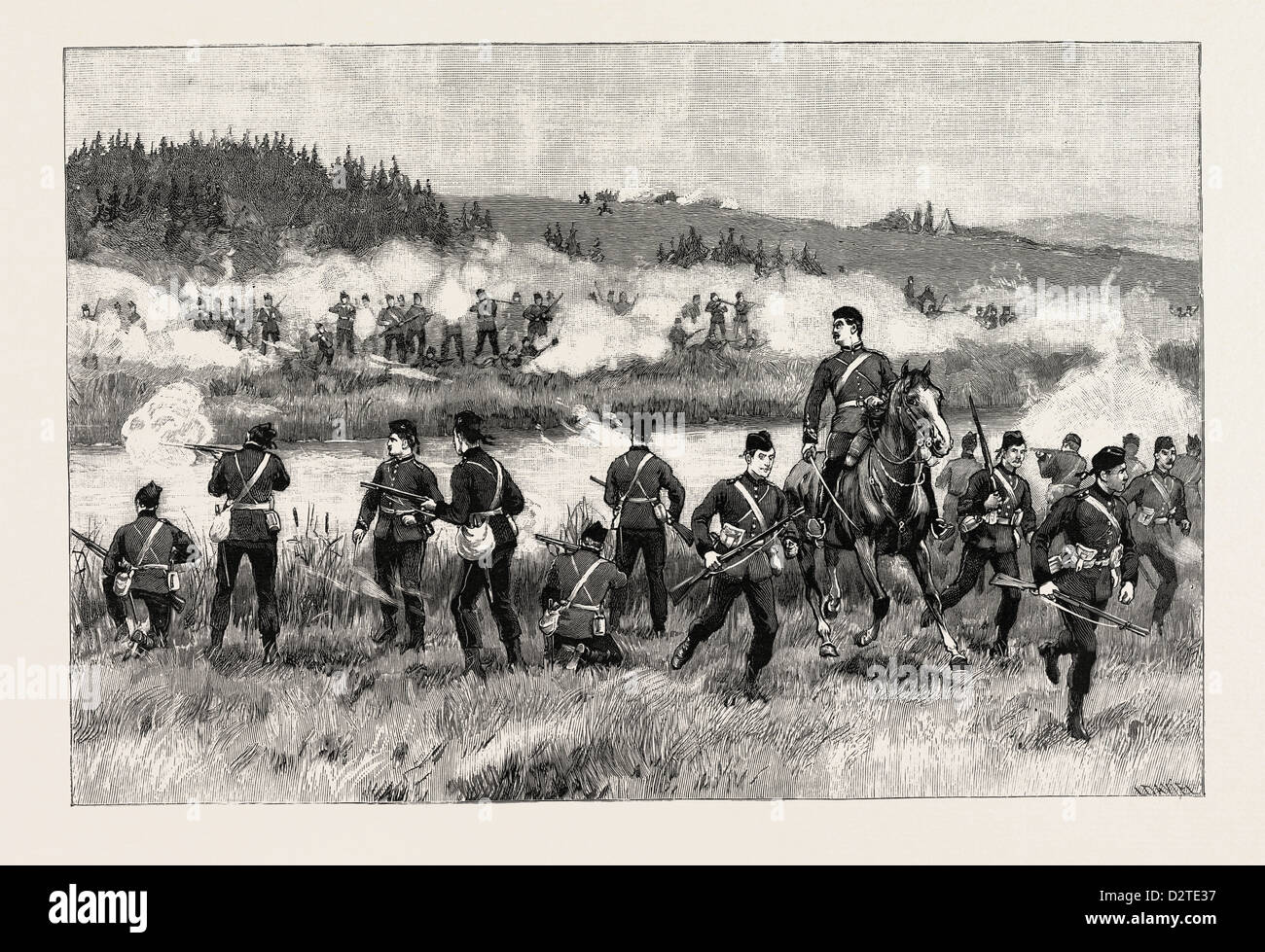 MILITARY MANOEUVRES AT ALDERSHOT: A SHAM FIGHT: CLOSE QUARTERS, A ...