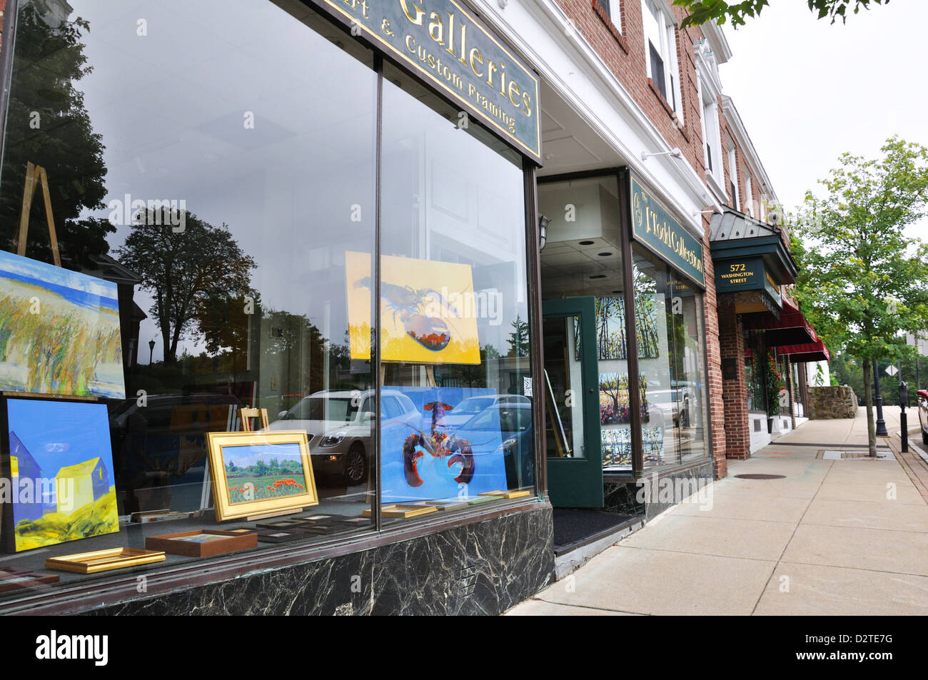 Downtown Wellesley, Massachusetts, USA Stock Photo - Alamy