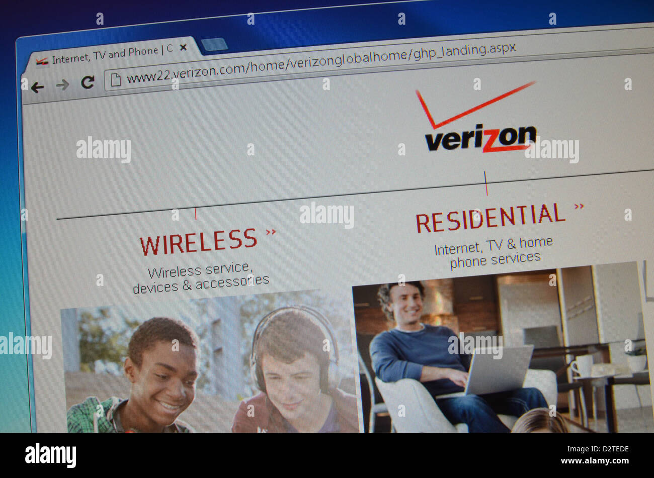 Verizon.com website screenshot Stock Photo - Alamy