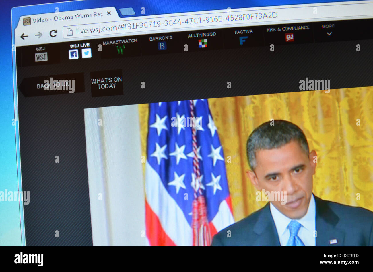 Wall street journal website hi-res stock photography and images - Alamy