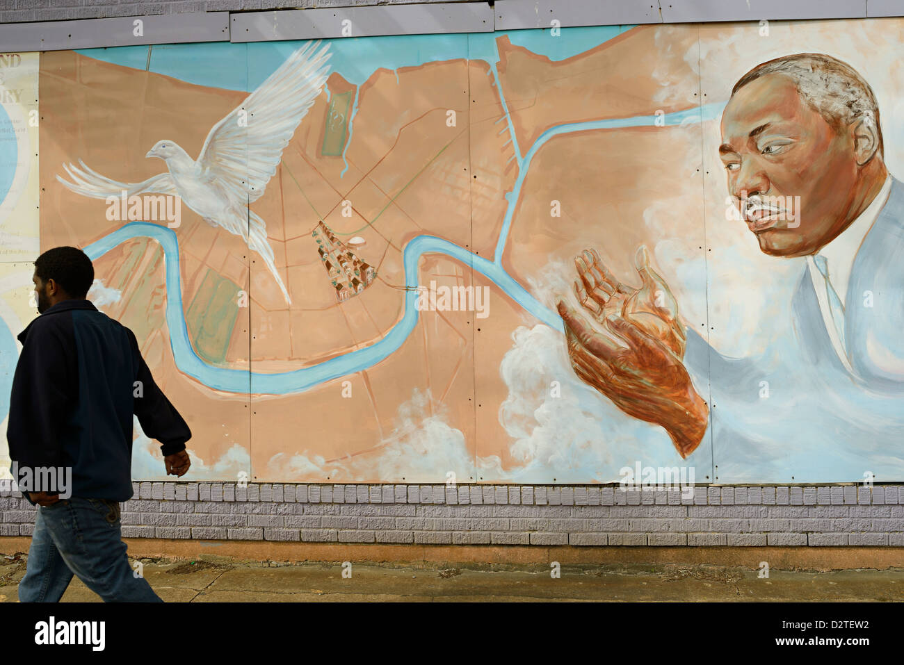 mural central city new orleans louisiana usa Stock Photo - Alamy