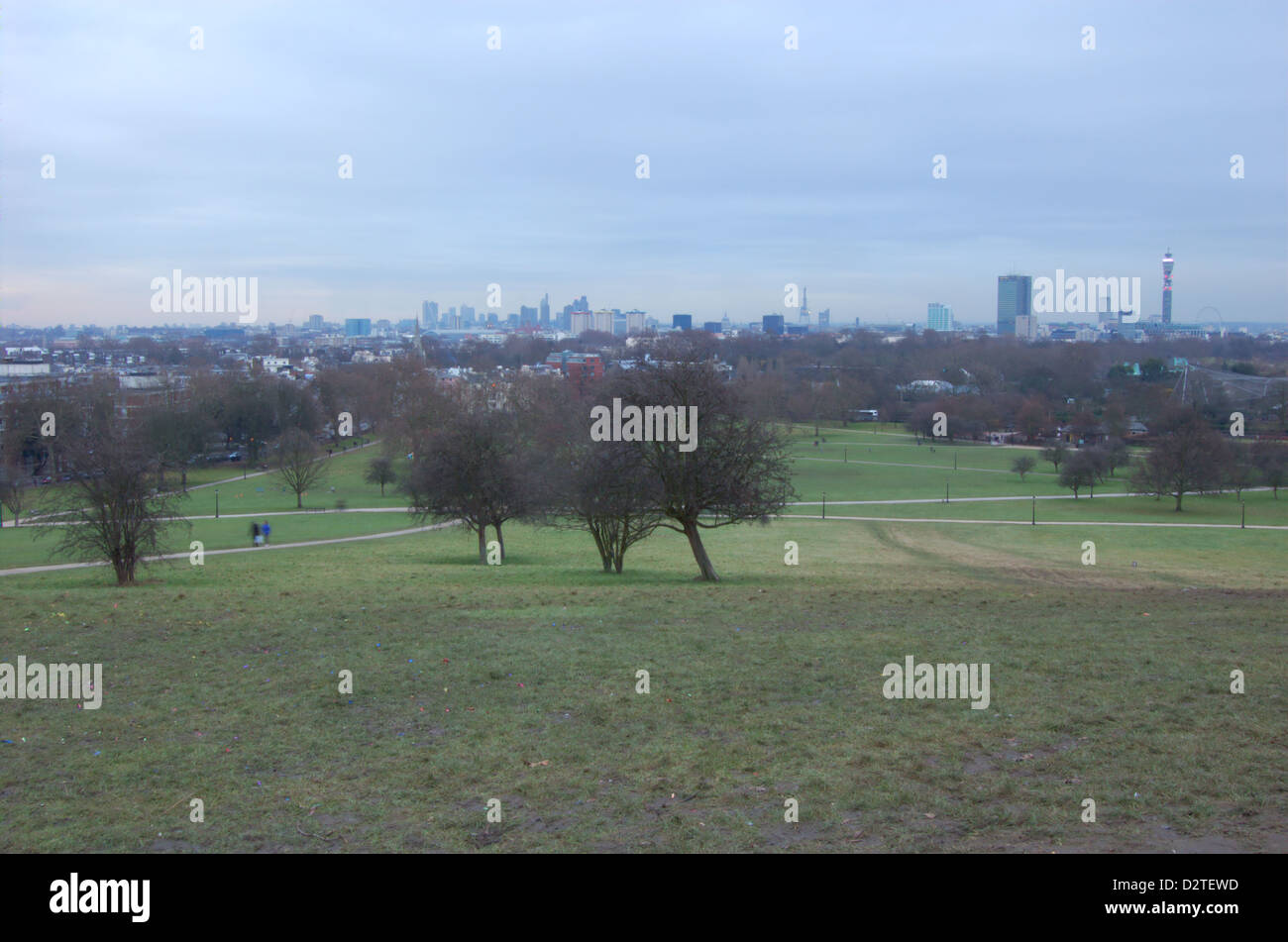 View over london from primrose hill hi-res stock photography and images ...