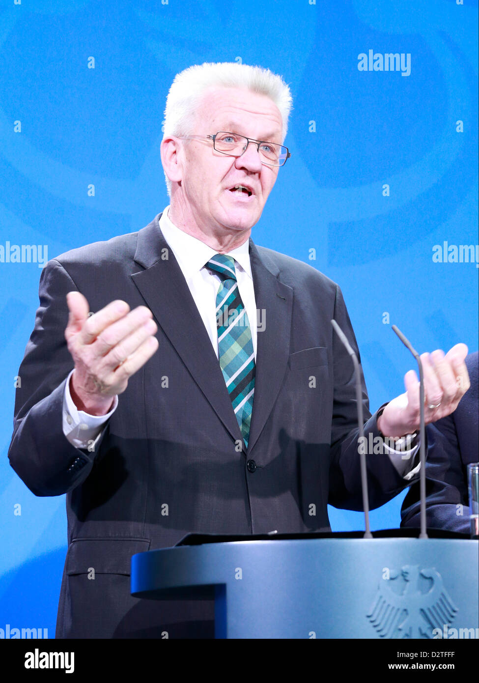 The Chancellery, Berlin, Germany. 1st February 2013. Prime Minister of ...