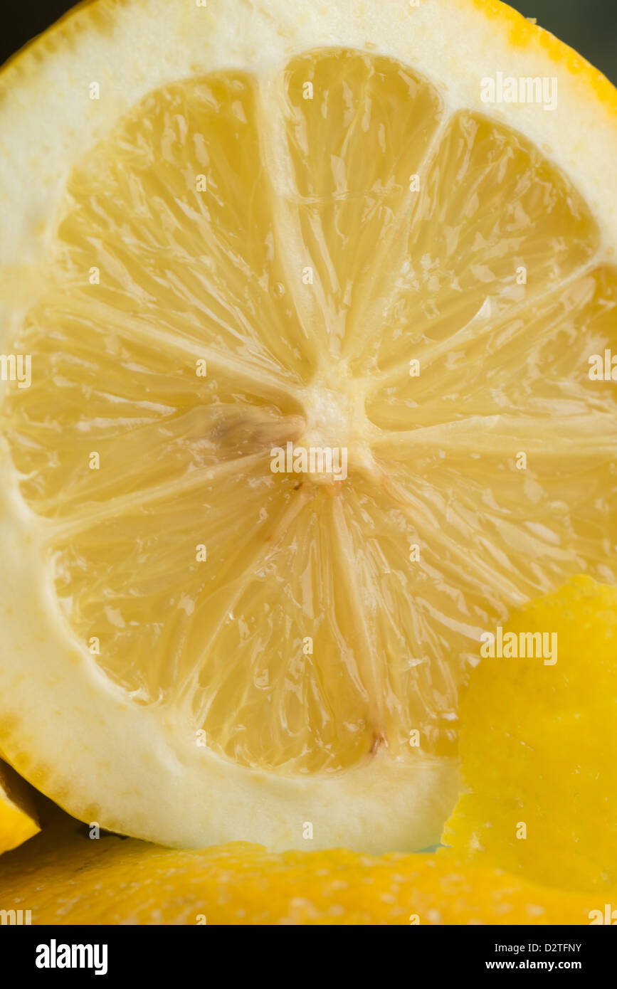 Lemon and lemon peel Stock Photo - Alamy