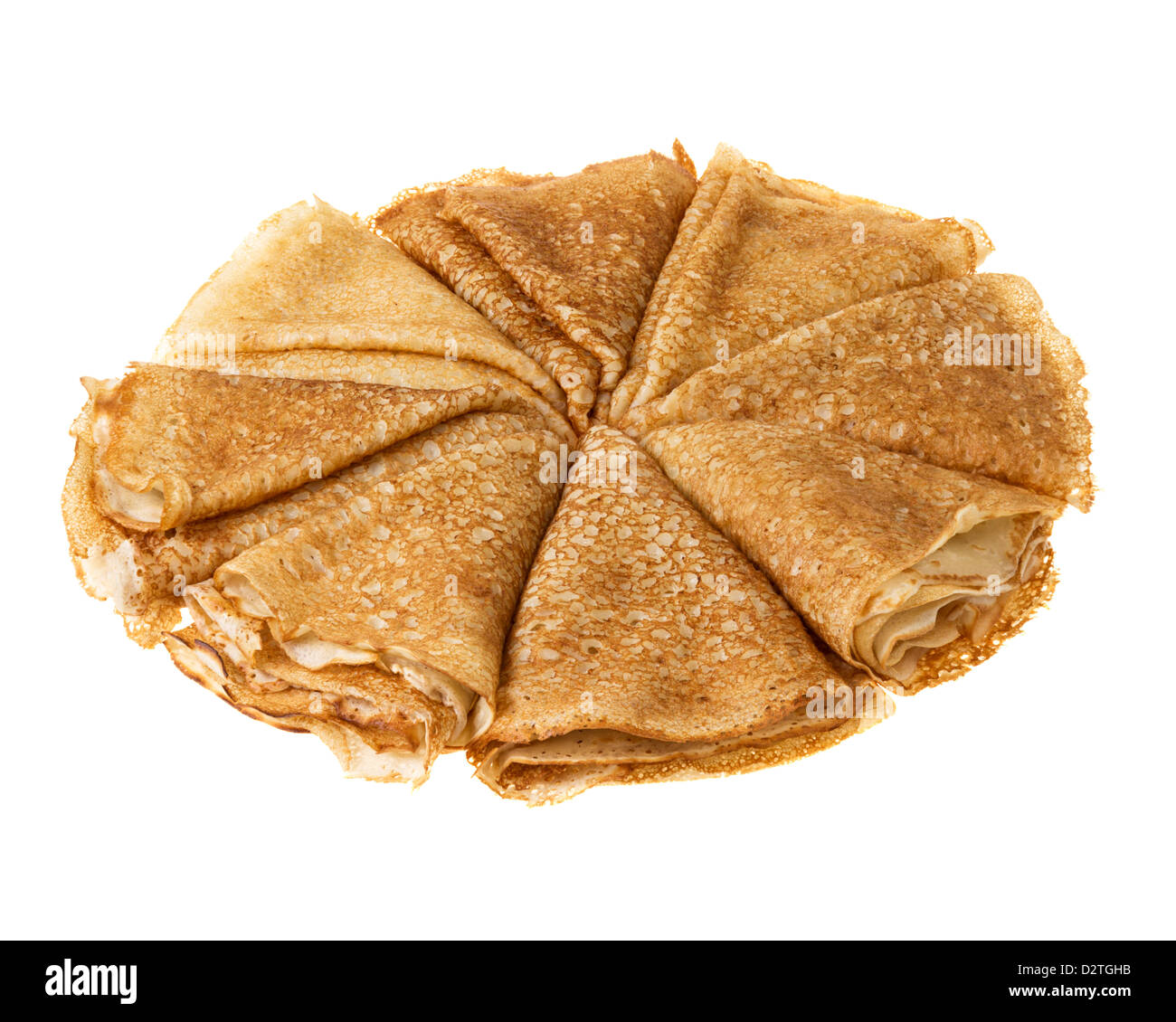 circle from crepes, isolated on white background Stock Photo - Alamy