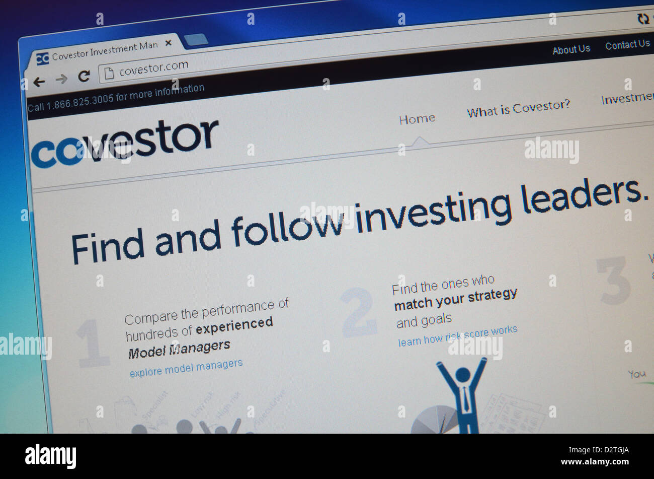 Covestor.com website screenshot Stock Photo - Alamy