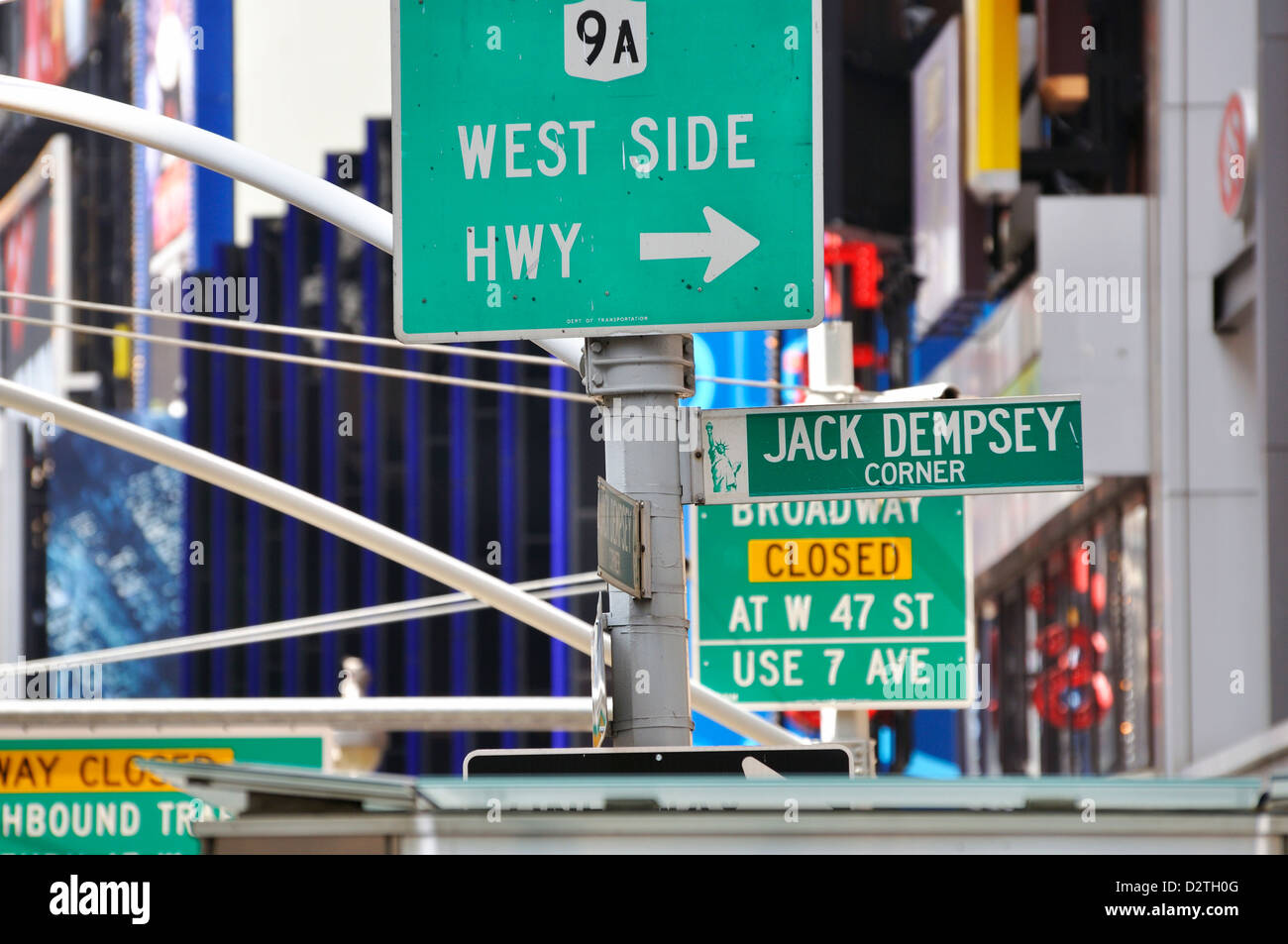 Traffic signs, New York, USA Stock Photo - Alamy