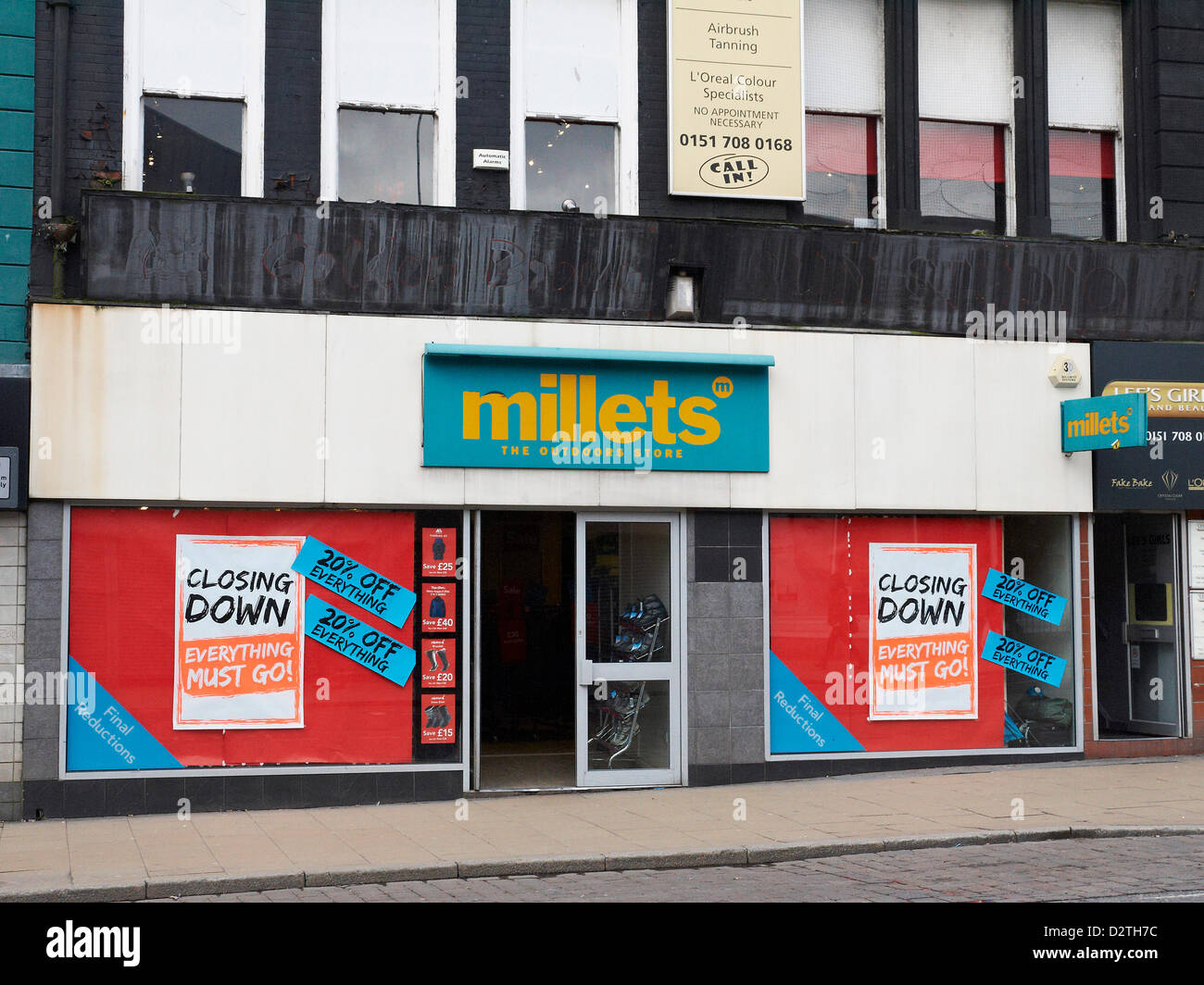 Sale, at the now closed down Millets store in Liverpool city centre ...